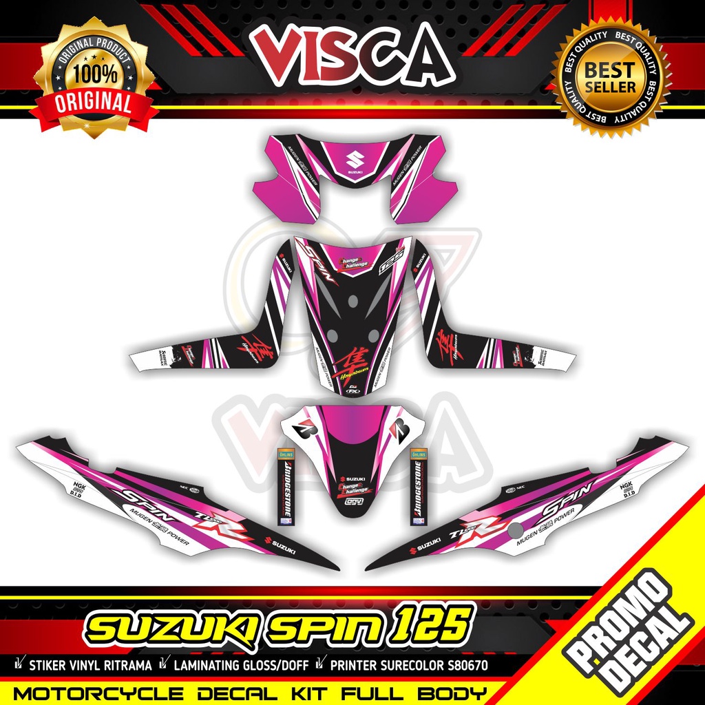Jual Decal Spin 125 Full Body Stiker Spin 125 Full Body Stiker Motor ...