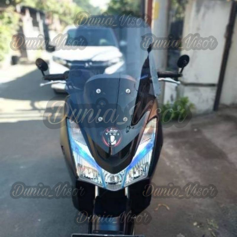 Jual windshield lexi model Xmax , visor lexi touring tinggi 53cm tebal ...