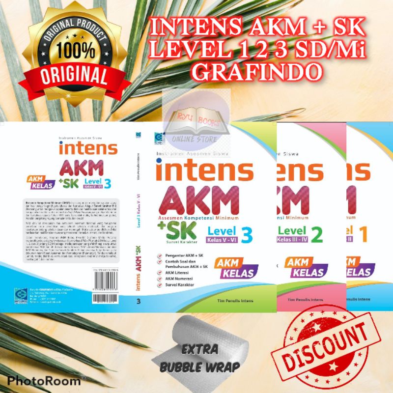 Jual Intens AKM SK Level 1 2 3 SD/Mi Grafindo Free Kunci Jawaban ...