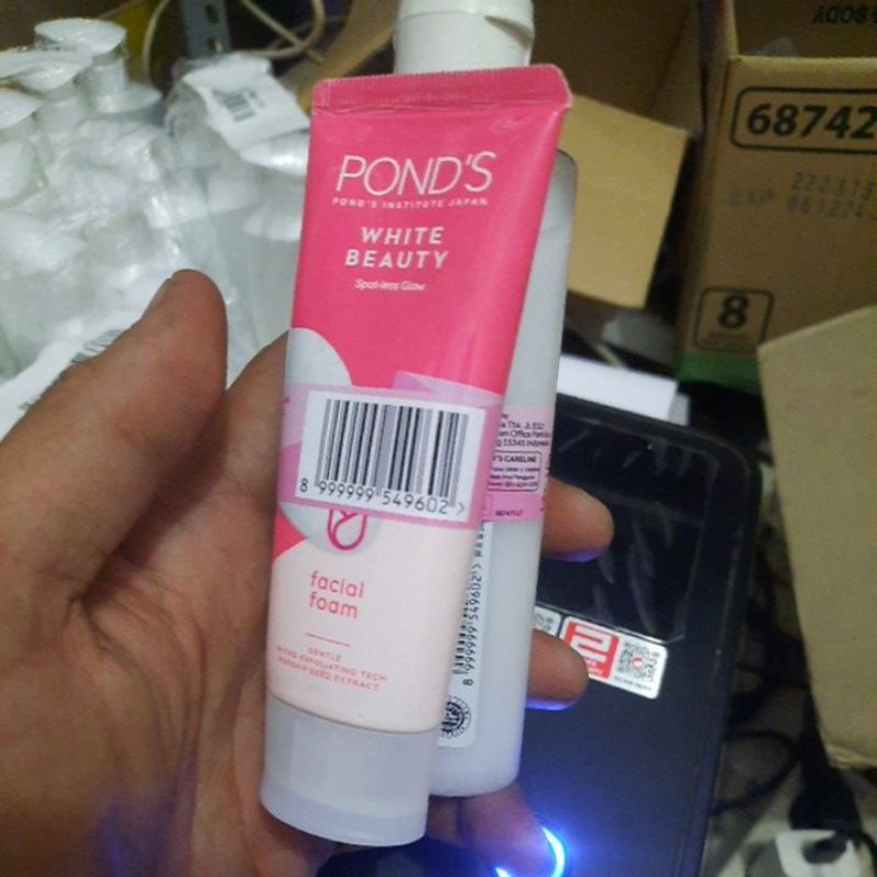 Jual Ponds bright beauty facial foam 100 gr( kemasan baru ponds white ...