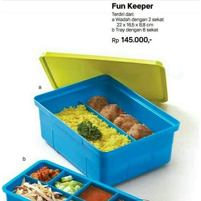 Jual Tupperware Fun Keeper (Tepak Makan) | Shopee Indonesia
