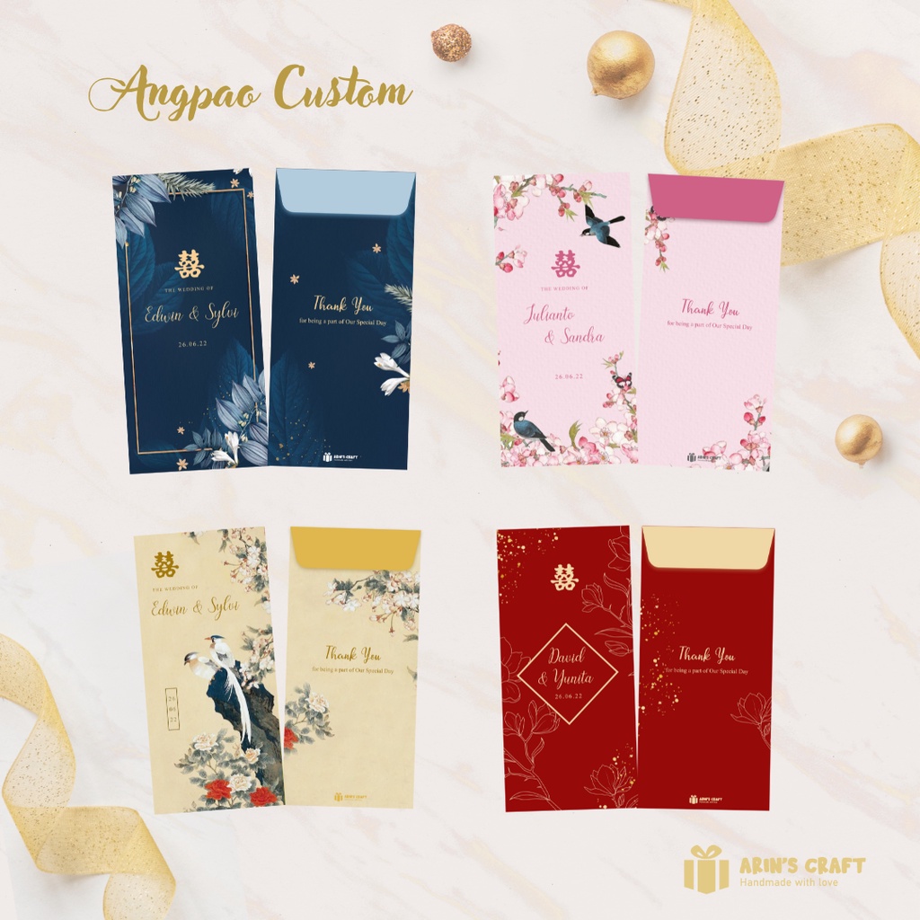 Jual Angpao Custom / Angpao Wedding / / Angpao Bridesmaid / Ang Bao ...