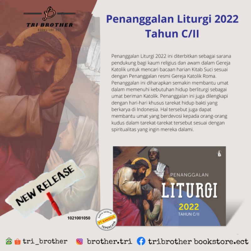Jual PENANGGALAN LITURGI 2022 TAHUN C//II | Shopee Indonesia
