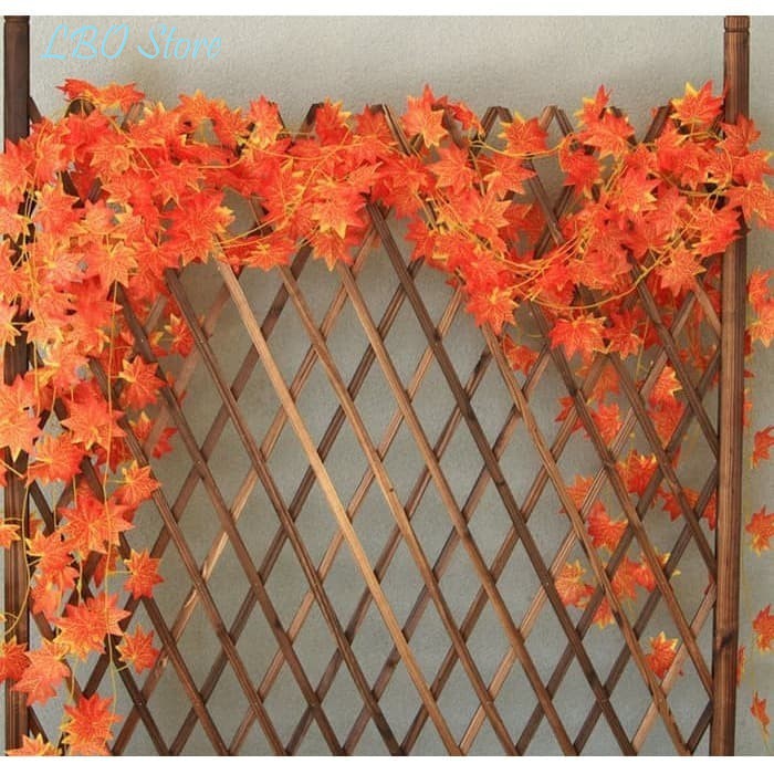 Jual Daun Maple Rambat Artificial / Autumn Fake Leaf Dekorasi Rumah ...