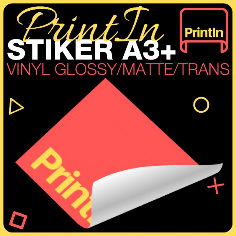 Jual stiker a3+ vinyl glossy matte transparan | Shopee Indonesia