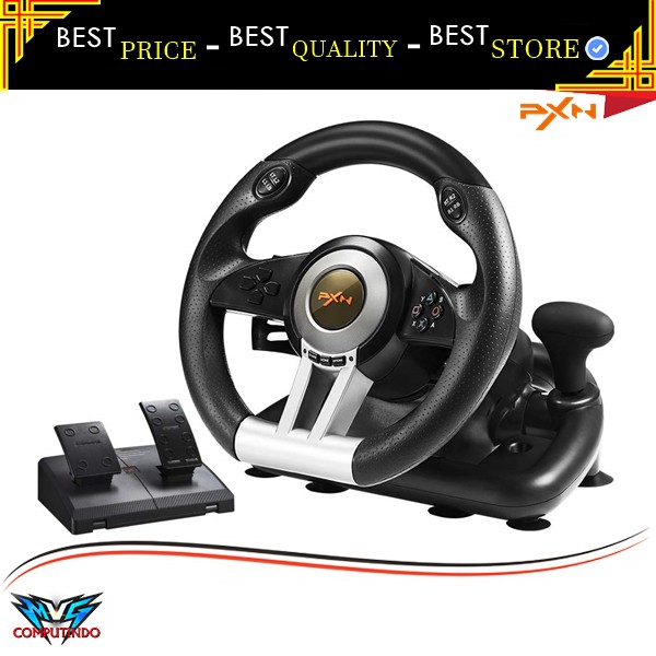 Jual PXN V3II Steering Racing Wheel Vibration Racing Game with Pedal ...