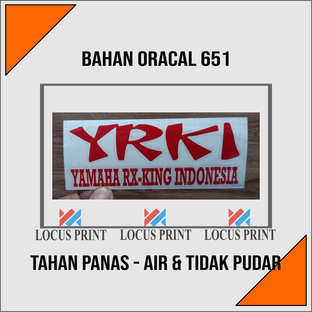 Jual Cutting Sticker Stiker YRKI Yamaha Rx King Indonesia Bahan Oracal ...