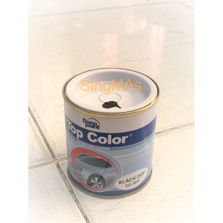 Jual Cat Duco TOP COLOR 222-2833 BLACK DOF 200cc DANA PAINT Hitam Dop ...