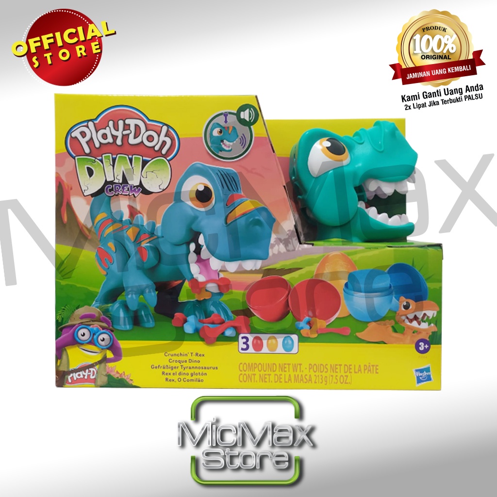 Jual Play Doh Playdoh Dino Crew Crunchin TRex T Rex PDOF1504 | Shopee Indonesia