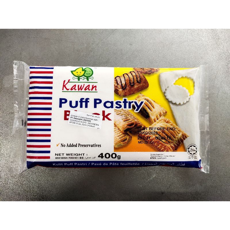 Jual Kawan Puff Pastry Block 400gr | Shopee Indonesia