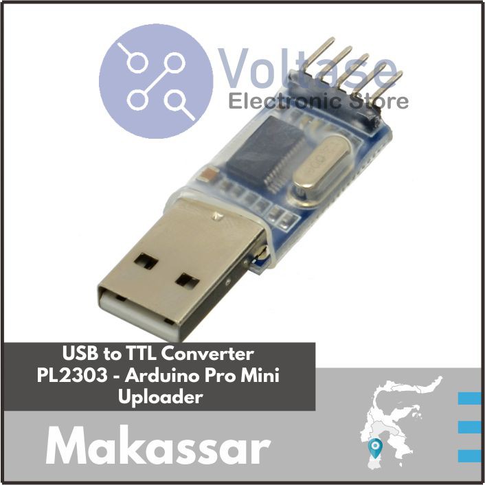 Jual USB to TTL Converter PL2303 Arduino Pro Mini Uploader | Shopee ...