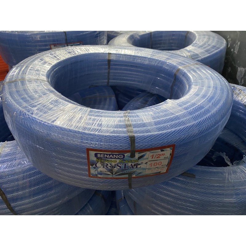Jual Selang Air Serat Benang 1/2” Merk Crystal Tebal Dan Lentur Harga Per Meter | Shopee Indonesia