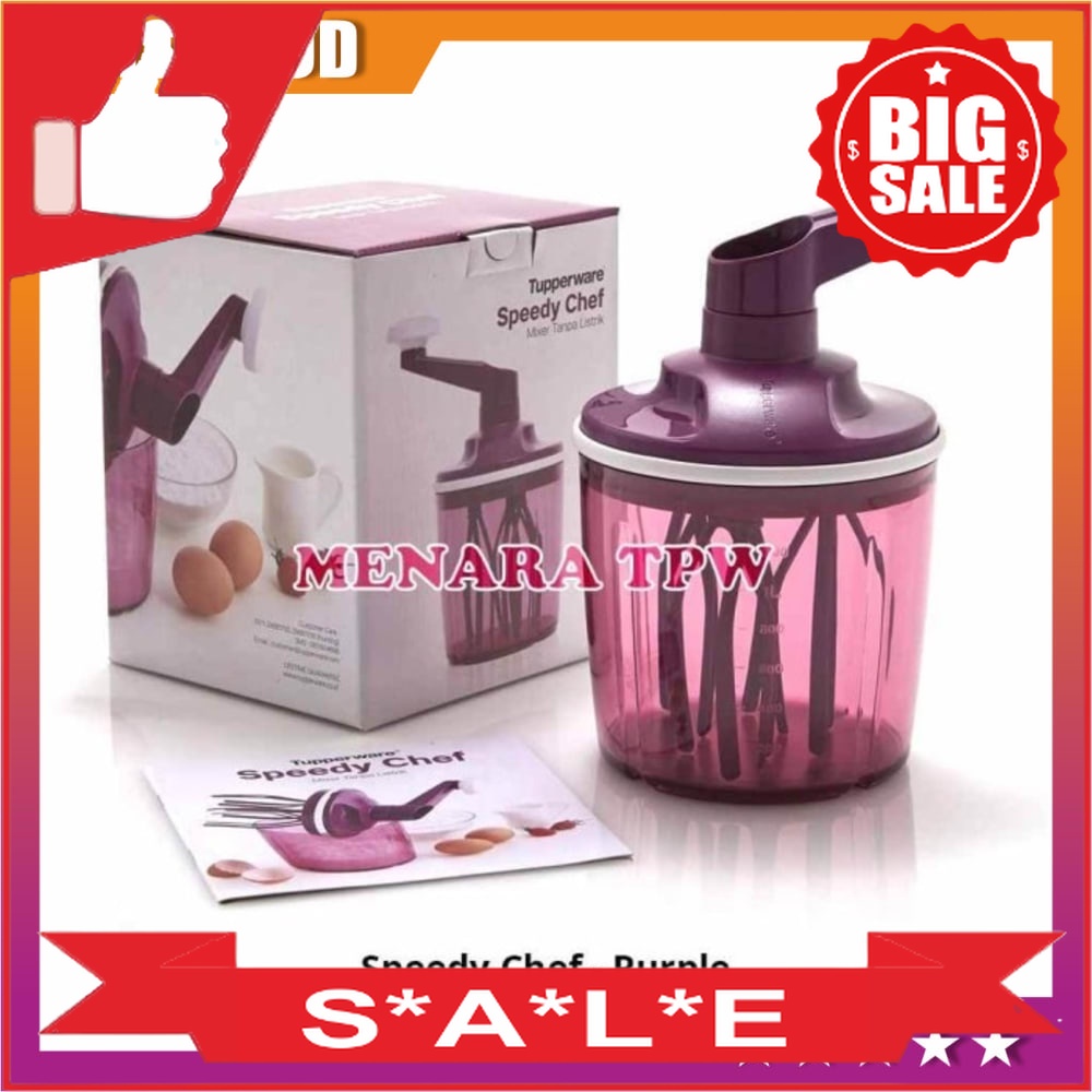 Jual Tupperware Speedy Chef Purple Mixer Manual Tupperware Original ...