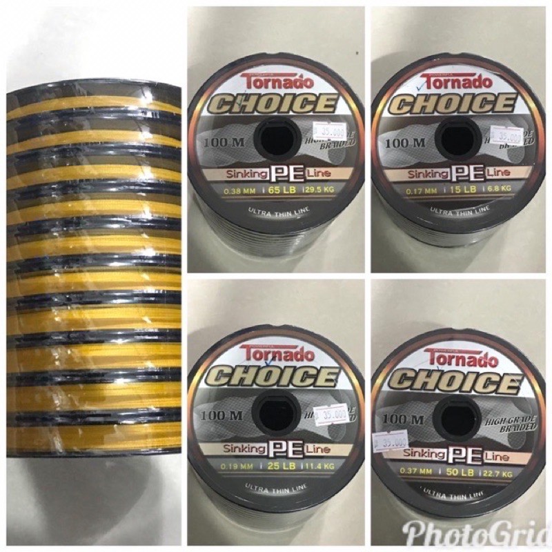 Jual SENAR PE TORNADO CHOICE 100m | Shopee Indonesia