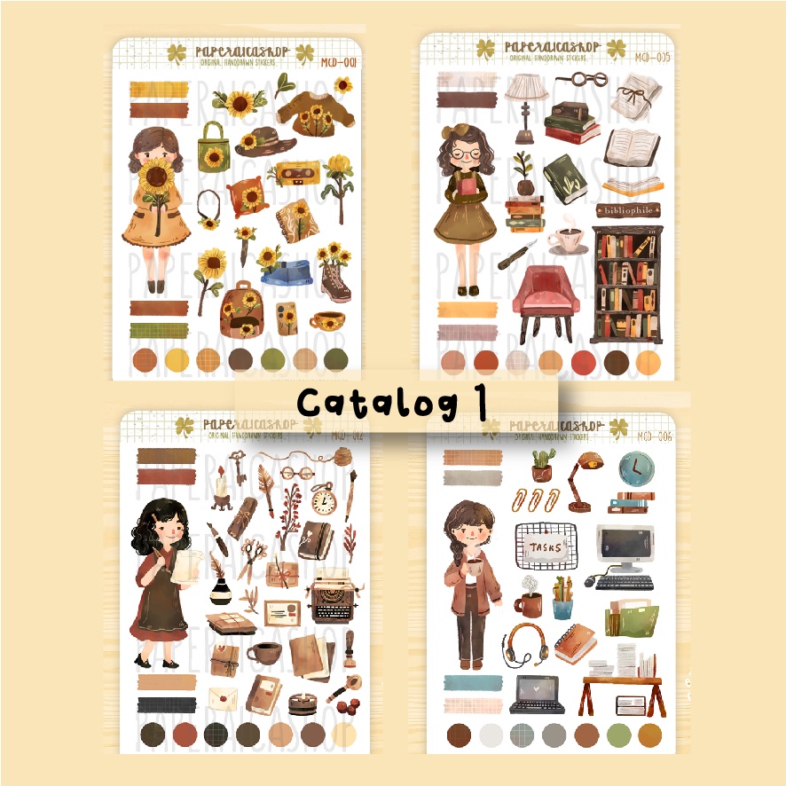 Jual PAPERAICA STICKER / Decorative Journaling Sticker Planner Sheet ...