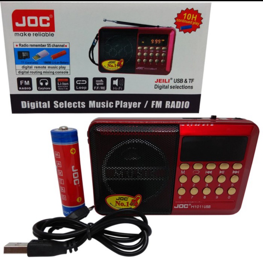 Jual COD Radio Bluetooth JOC Digital FM/SD/USB/MP3 Player//Radio JOC ...