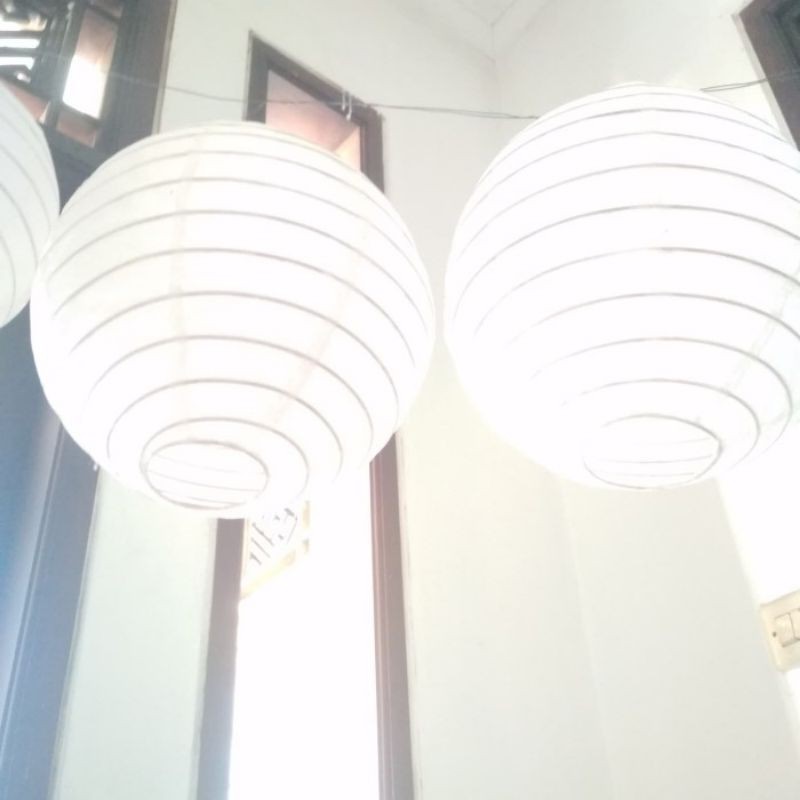 Jual lampion kertas warna putih | Shopee Indonesia