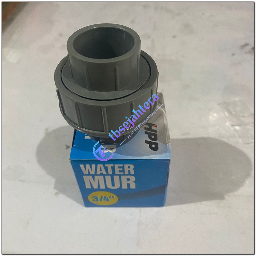 Jual WATERMUR PVC / WATER MUR / UNION FITTING PVC HPP 3/4" 3/4 INCH ...