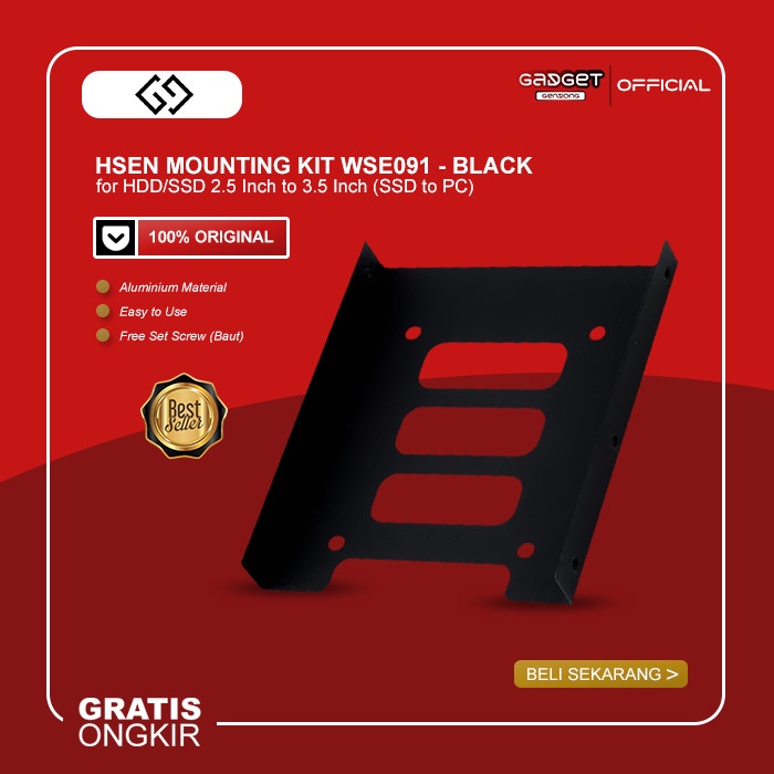 Jual Mounting Bracket Docking HDD/SSD 2.5 Inch ke 3.5" Useable to PC ...