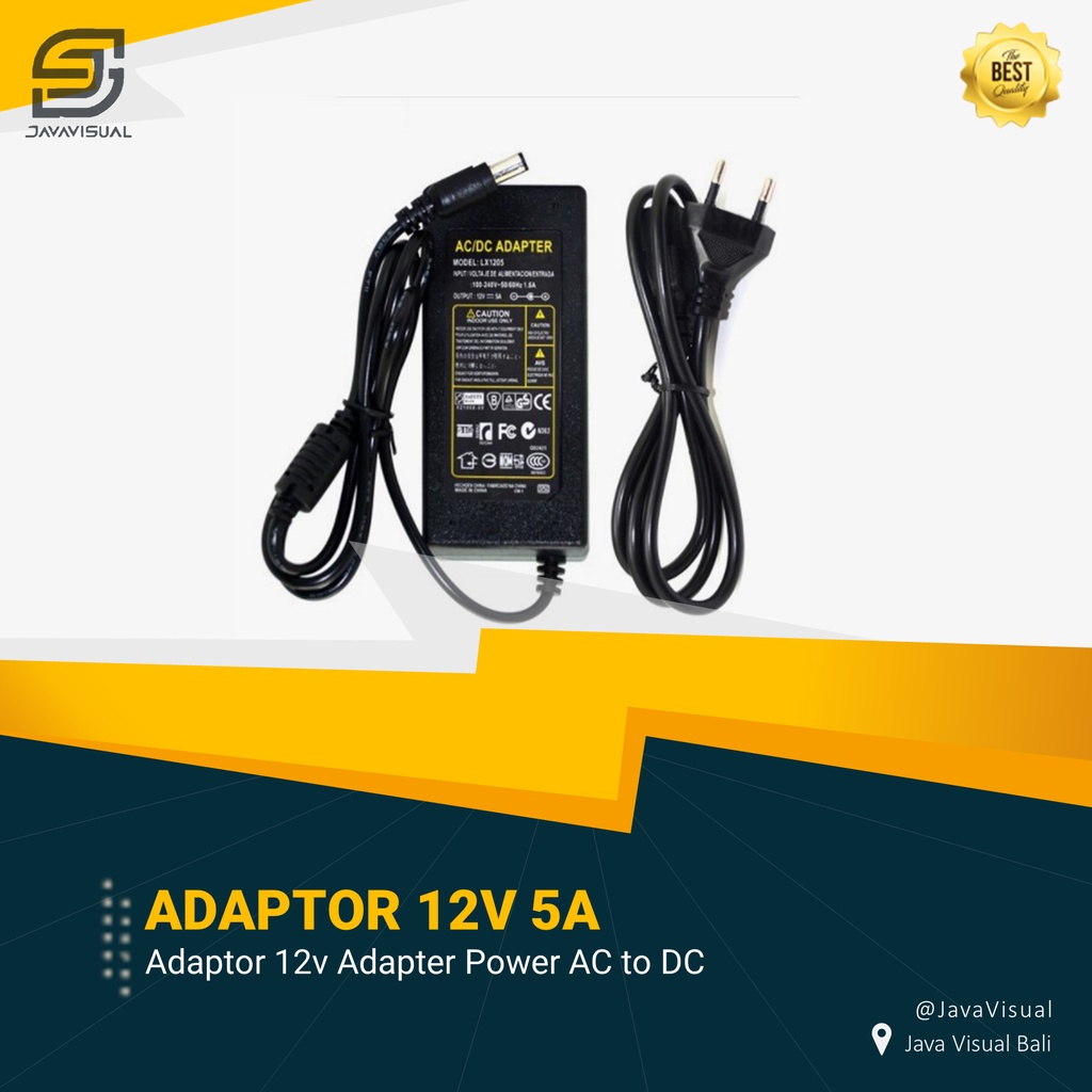 Jual ADAPTOR DC 12V/5A | Shopee Indonesia