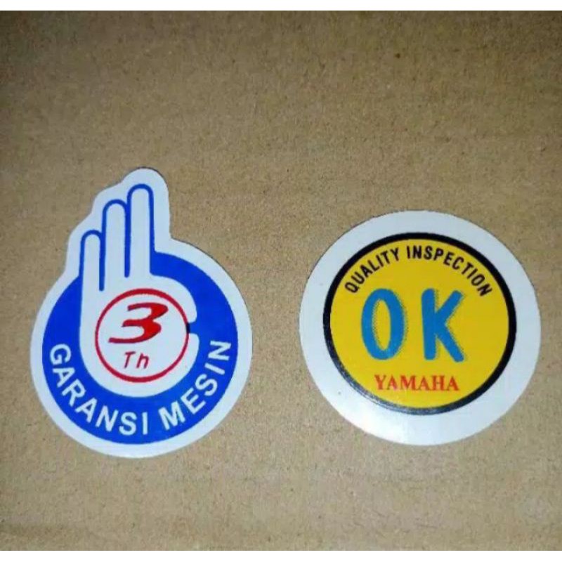 Jual Stiker OK dan Sticker Garansi Mesin 3 Tahun Yamaha | Shopee Indonesia