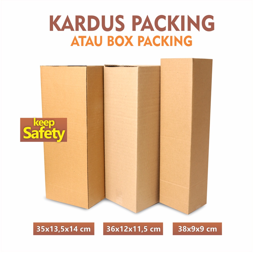 Jual Kardus Box Panjang Polos Dus Packing Olshop Warna Coklat Berbagai ...
