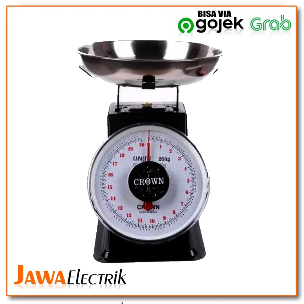 Jual Timbangan Duduk/Timbangan Manual/Timbangan Buah Crown 20 Kg | Shopee Indonesia