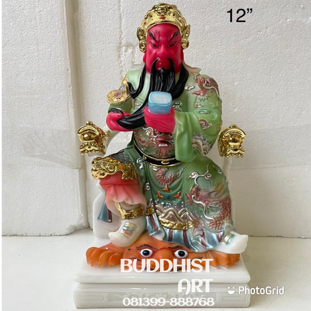 Jual Patung dewa kwankong kwan kong guan yu duduk 12 inch marmer 01 ...