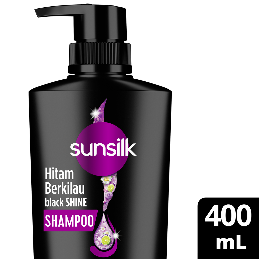 Jual Sunsilk Shampoo Rambut Hitam Berkilau Black Shine Activ-Infusion ...