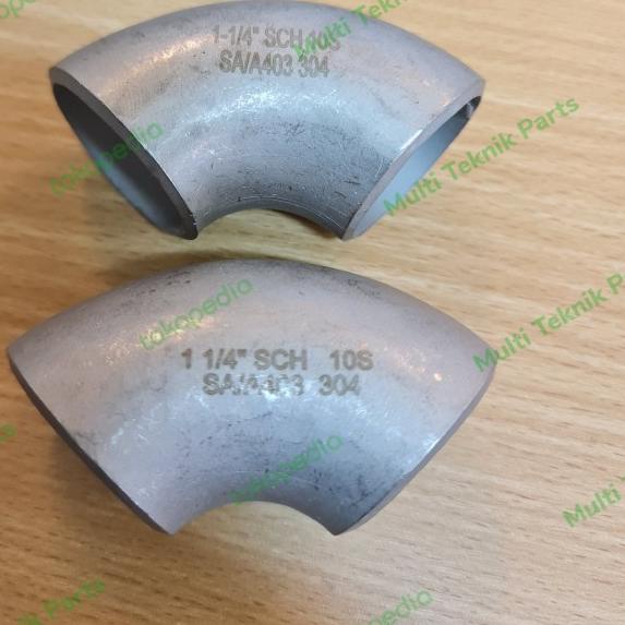 Jual Elbow las stainless sch 10 / Knee las sch10 SS 304 1 1/4" inch ...