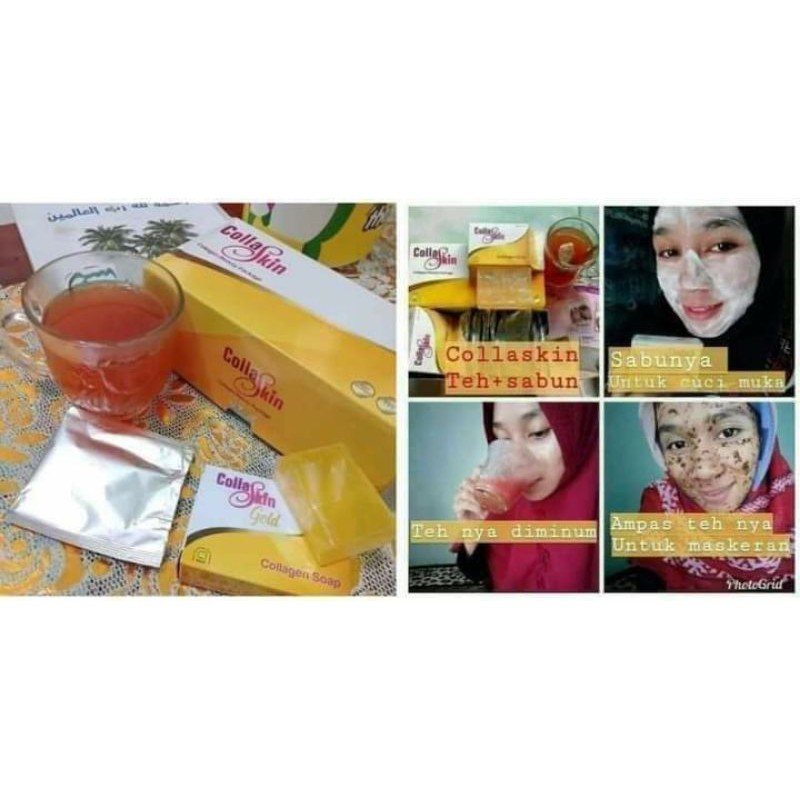 Jual Paket collaskin nasa ( teh + sabun collaskin ) | Shopee Indonesia