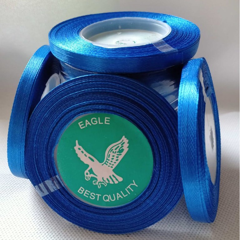 Jual pita satin biru bca ukuran 1/4 inch | Shopee Indonesia
