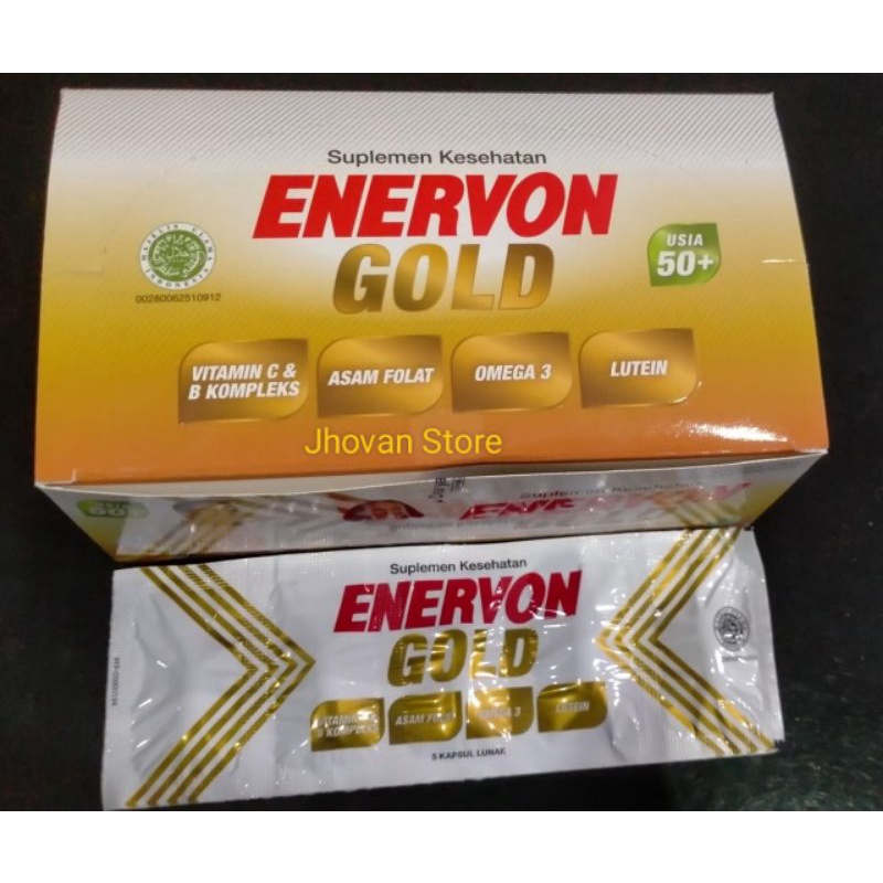 Jual ENERVON C GOLD 5 tablet , Membantu memelihara kesehatan bagi usia ...