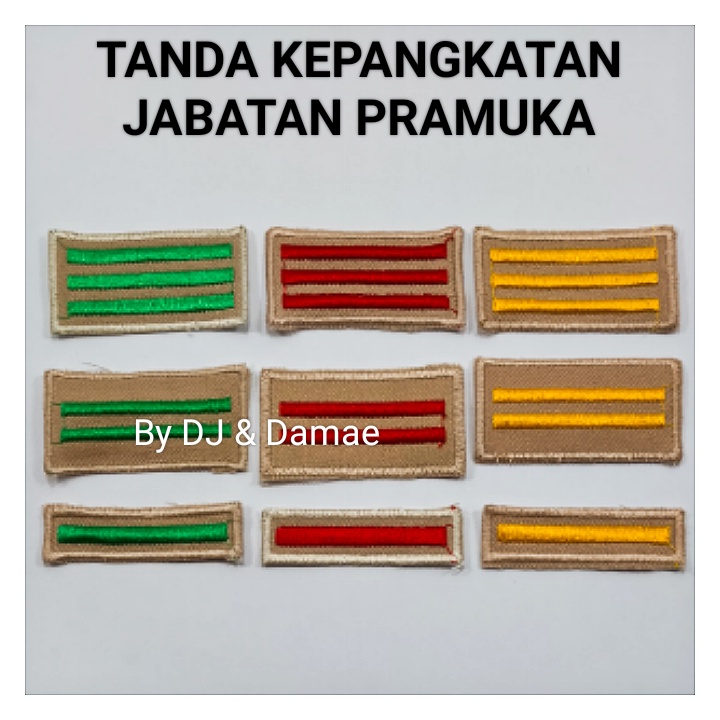 Jual Atribut Pramuka TANDA PANGKAT JABATAN | Shopee Indonesia