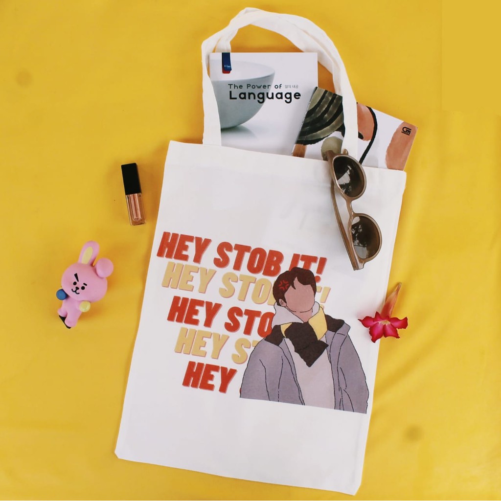 Jual JIN BTS Iconic Line Tote Bag | Shopee Indonesia