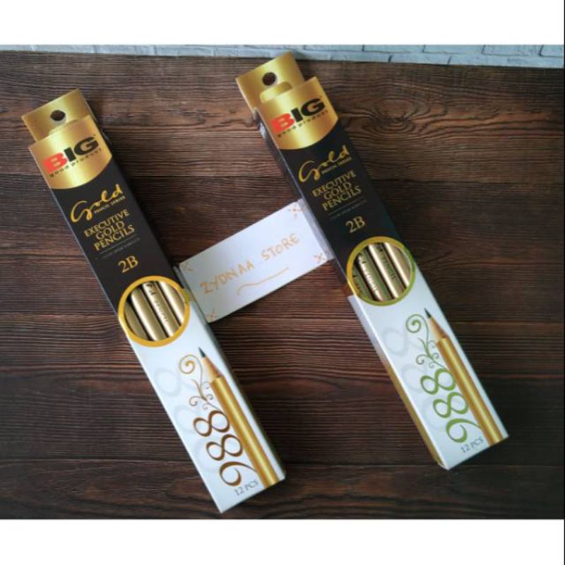 Jual 12 Pcs Pensil Gold Pensil 2B Merk Gold BIG Gold Alat Tulis Kantor ...