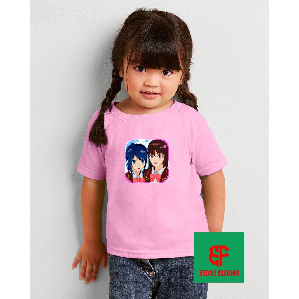 Jual T-SHIRT/KAOS ANAK SAKURA SCHOOL SIMULATOR | Shopee Indonesia