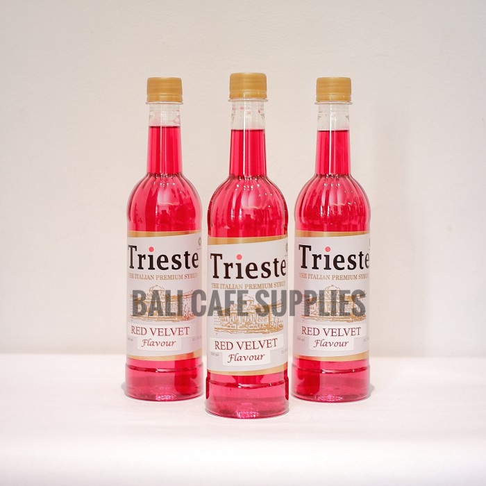Jual Trieste Red Velvet Syrup 650ml sirup rasa red velvet | Shopee ...