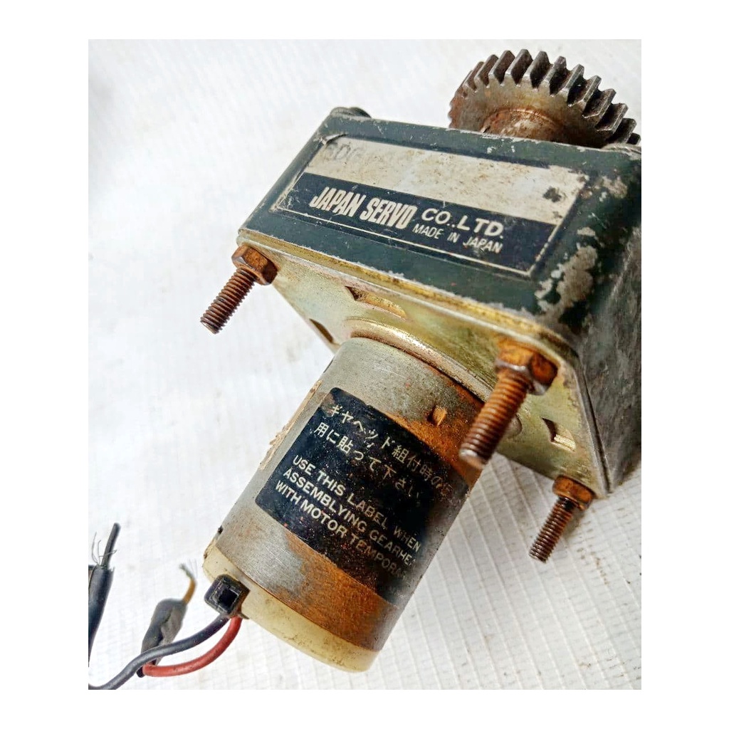 Jual Dc Motor Gearbox Japan Servo 24V 60Rpm | Shopee Indonesia
