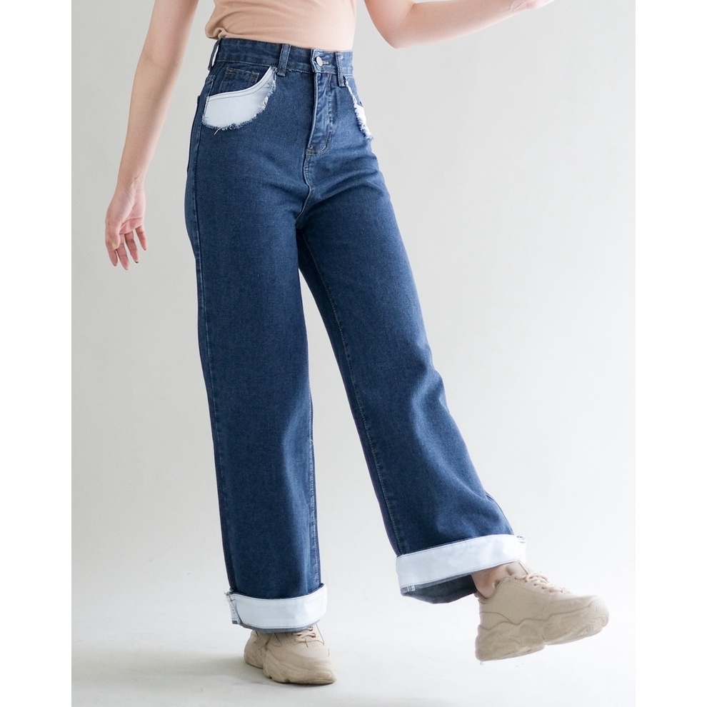 Jual Myrubylicious GHISKA DENIM PANTS | Shopee Indonesia