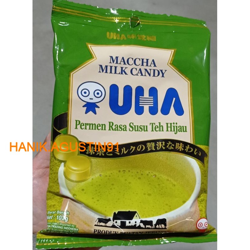 Jual UHA Maccha Milk Candy 103gr | Shopee Indonesia