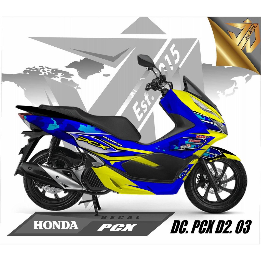 Jual Decal Sticker Honda PCX Full body - Dekal Stiker PCX desain D2 03 ...