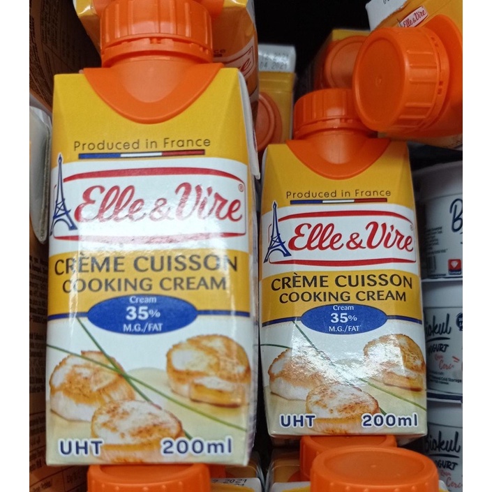 Jual elle & vire creme cuisson cooking cream 200ml | Shopee Indonesia