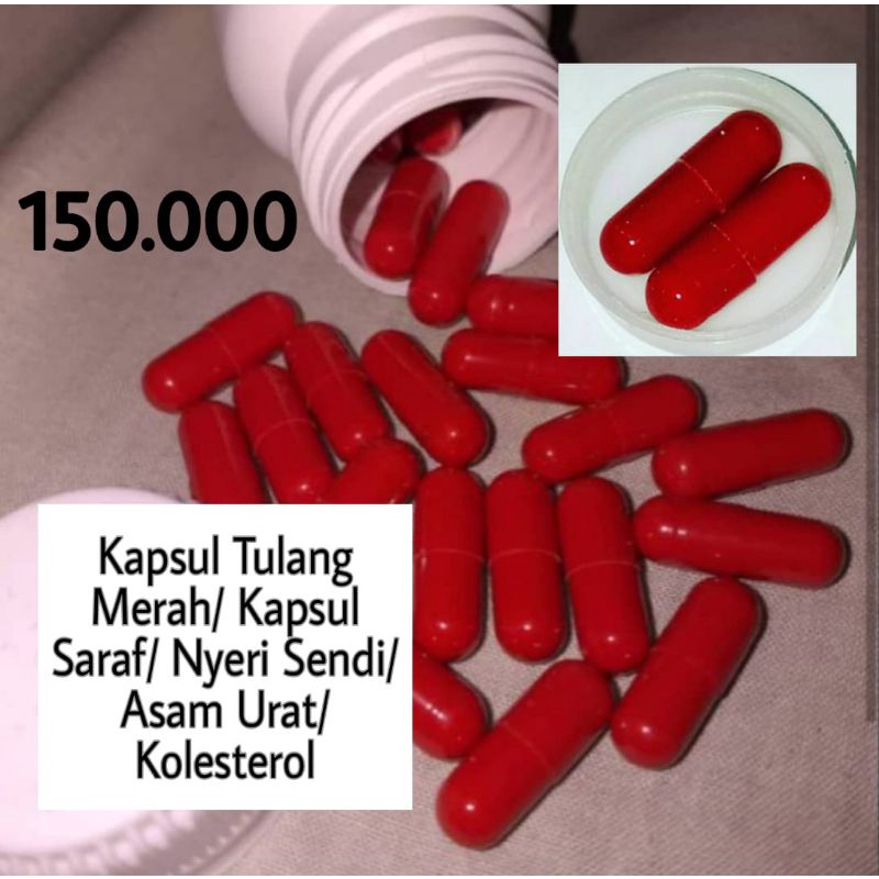 Jual Kapsul Tulang Merah/ Nyeri otot/ nyeri sendi/ Kapsul herbal tulang ...