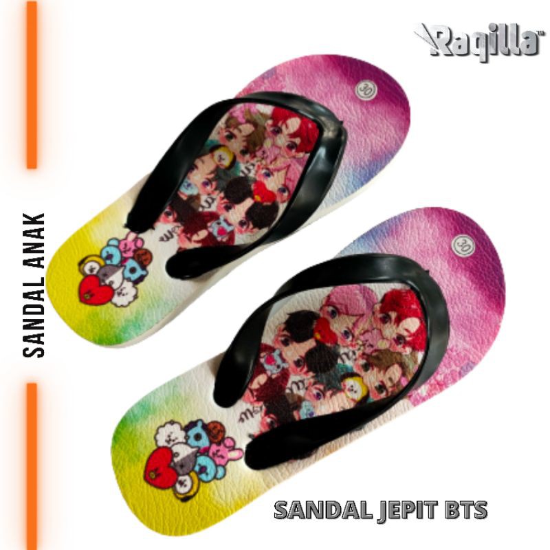 Jual Sandal anak jepit BT21 sendal anak perempuan BTS sandal bt21 ...