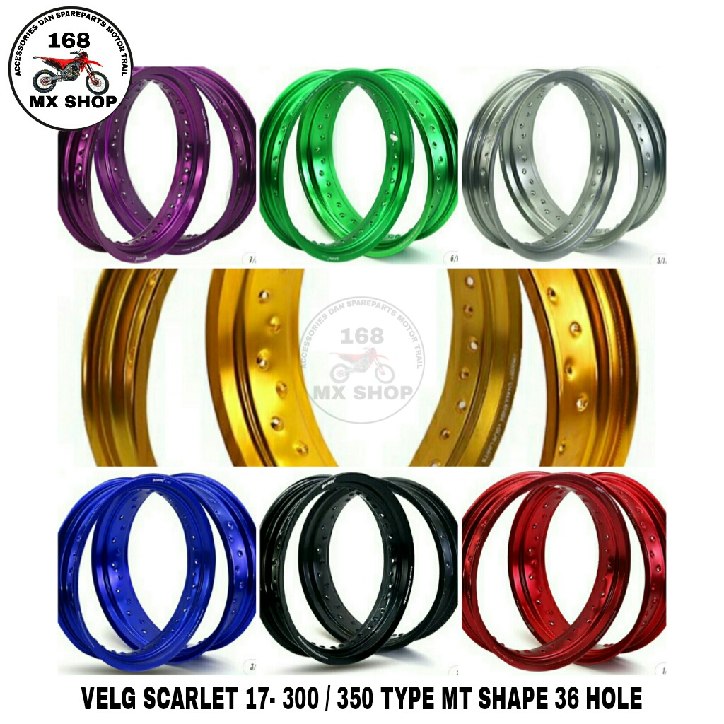 Jual Velg Velek Velk Vlek PeleK Pelk Supermoto Rim Aloy Scarlet Ring R ...