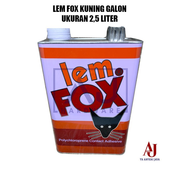 Jual Lem Fox Kuning 2,5 KG GALON Lem Kayu Serbaguna Lem Vinyl | Shopee ...