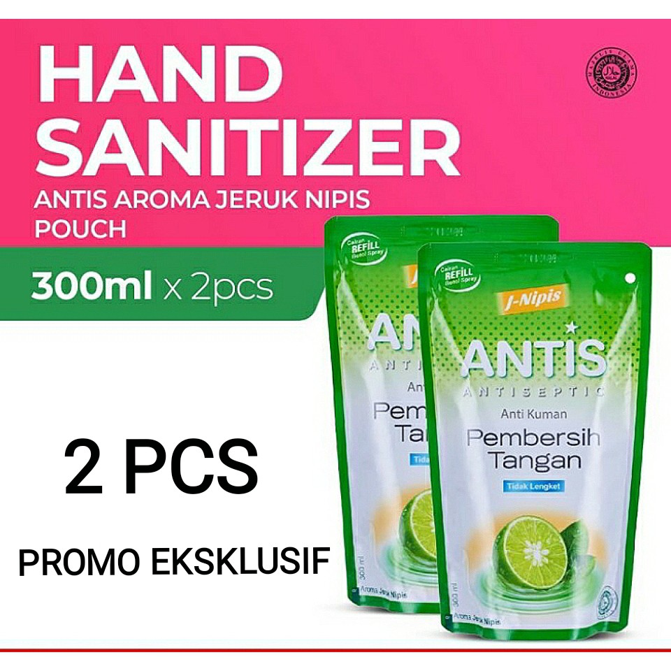 Jual 2 POUCH Hand sanitezer / Isi ulang antis spray / Antis Refill ...
