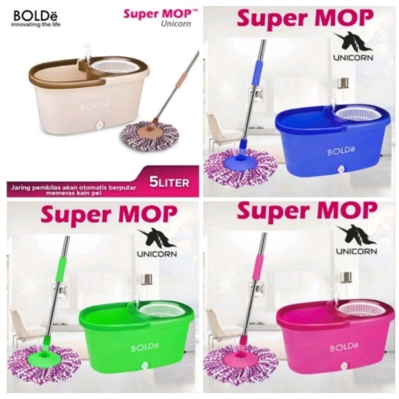 Jual Alat Pel Super MOP BOLDe Unicorn - Botol Sabun + Drainase | Shopee ...
