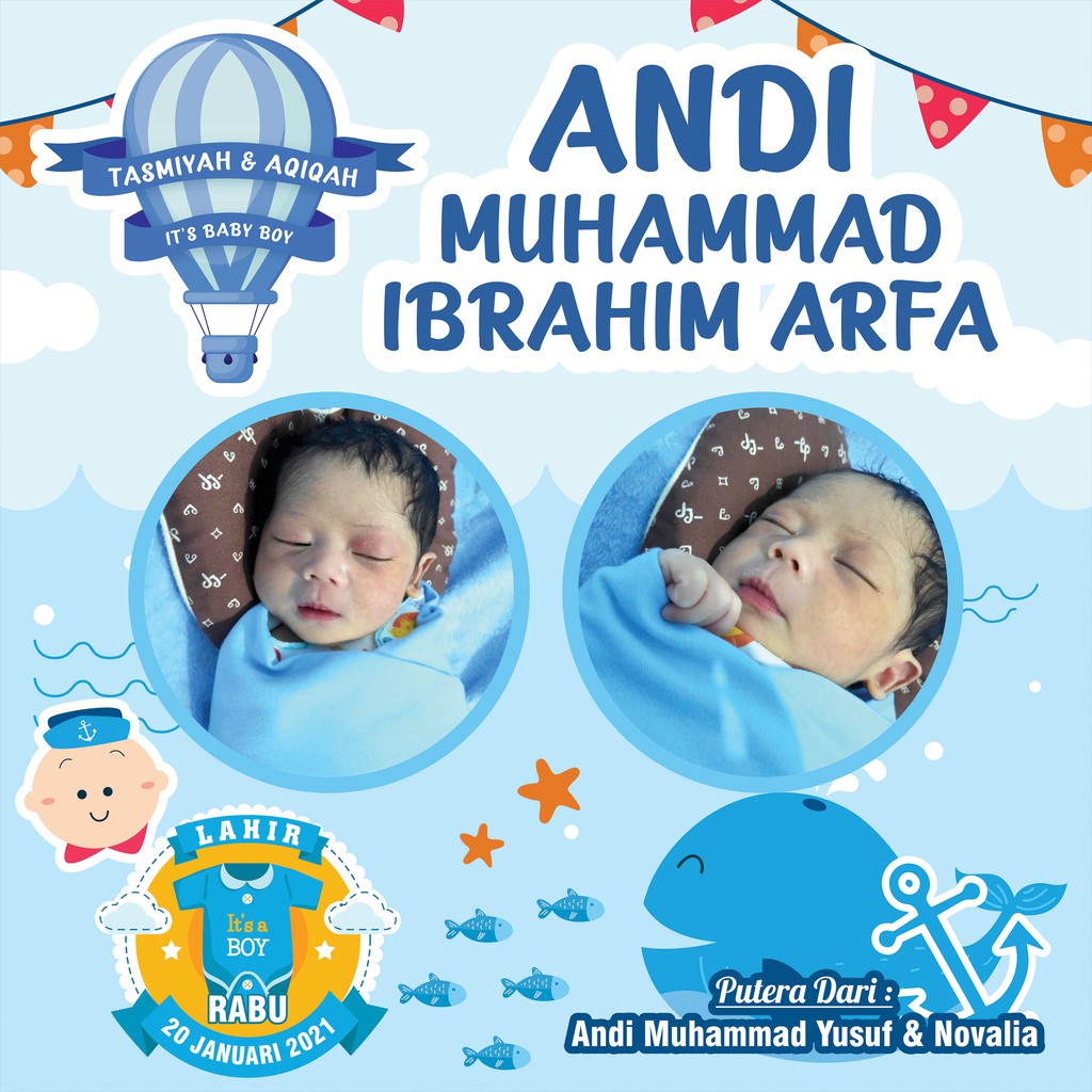 Jual Spanduk Undangan Aqiqah Tasmiyah | Shopee Indonesia